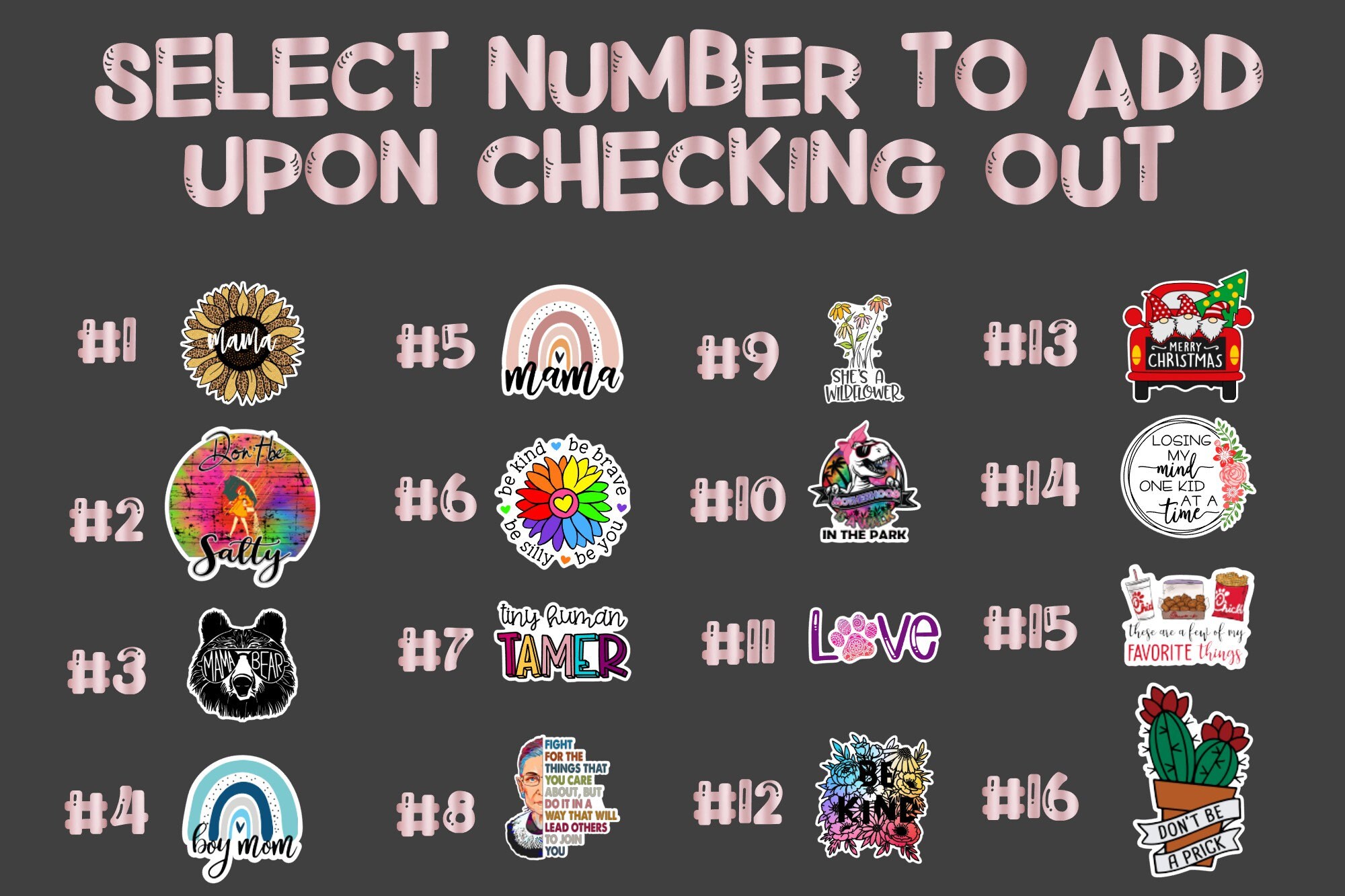 3 Sticker Bundle Choose Any 3 Stickers for a Discounted - Etsy