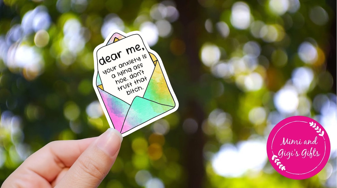 Your Anxiety is Lying Sticker Mental Health Sticker - Etsy