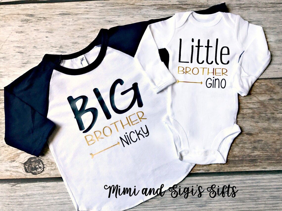 Matching brother shirts big brother little brother coming | Etsy