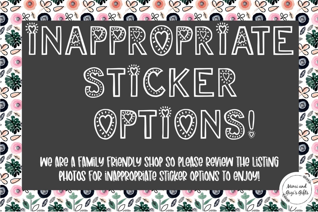 Adult Humor Stickers, Inappropriate Humor Stickers, Over It Stickers ...