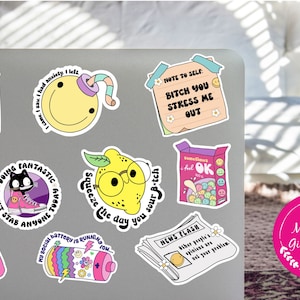 Silly Anxiety Sticker, Mental Health Sticker, Don't Trust Your Anxiety ...