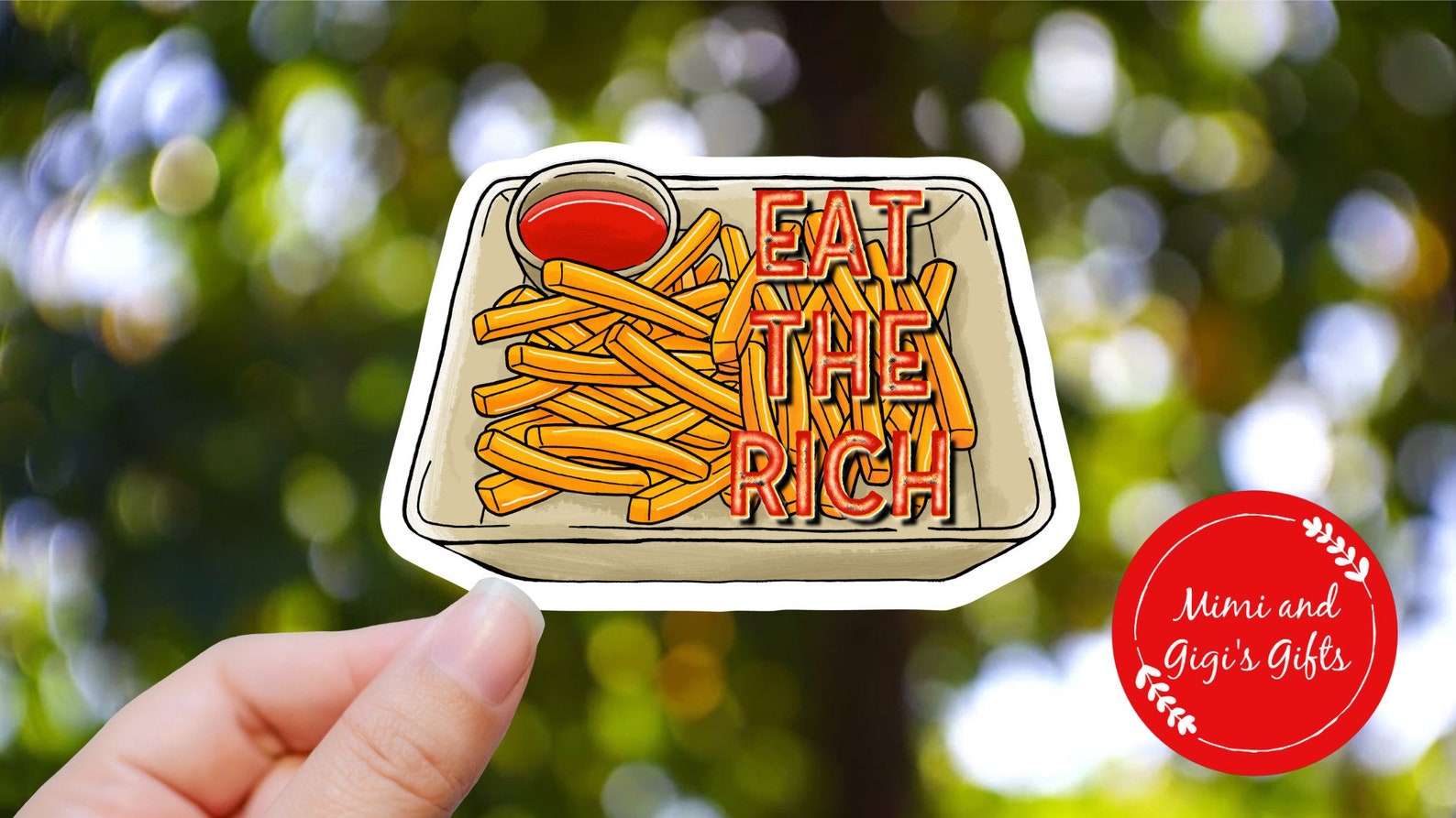 Eat the Rich Sticker Feminist Sticker for Water Bottle - Etsy