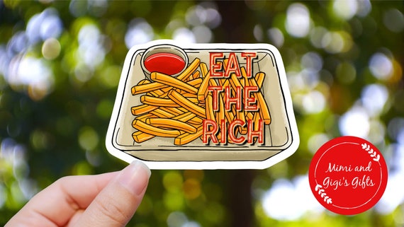 Eat the Rich Sticker Feminist Sticker for Water Bottle - Etsy