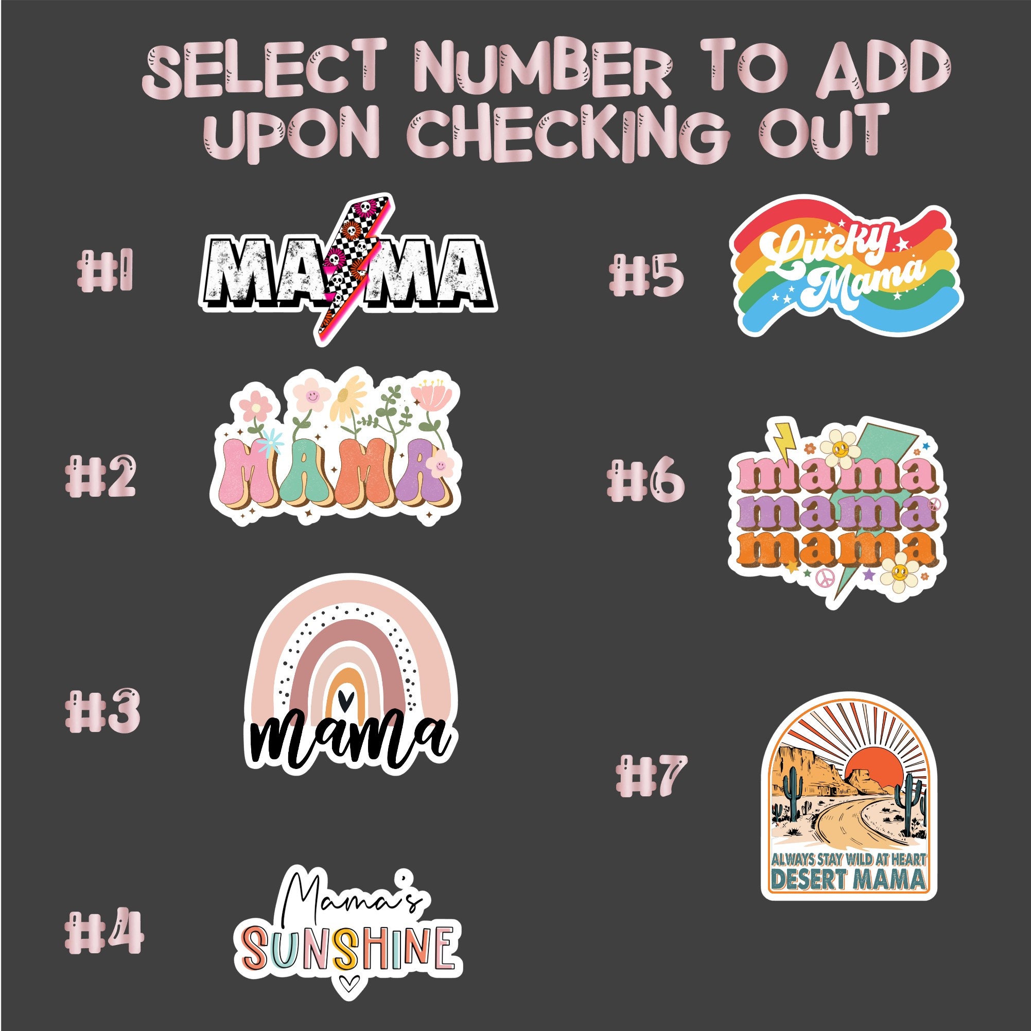 Mama Sticker Bundle Mom Stickers Gift for Women Stickers I - Etsy