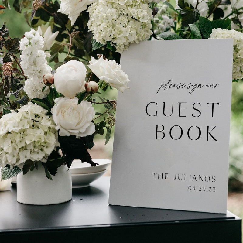 Wedding Sign in Book - Etsy