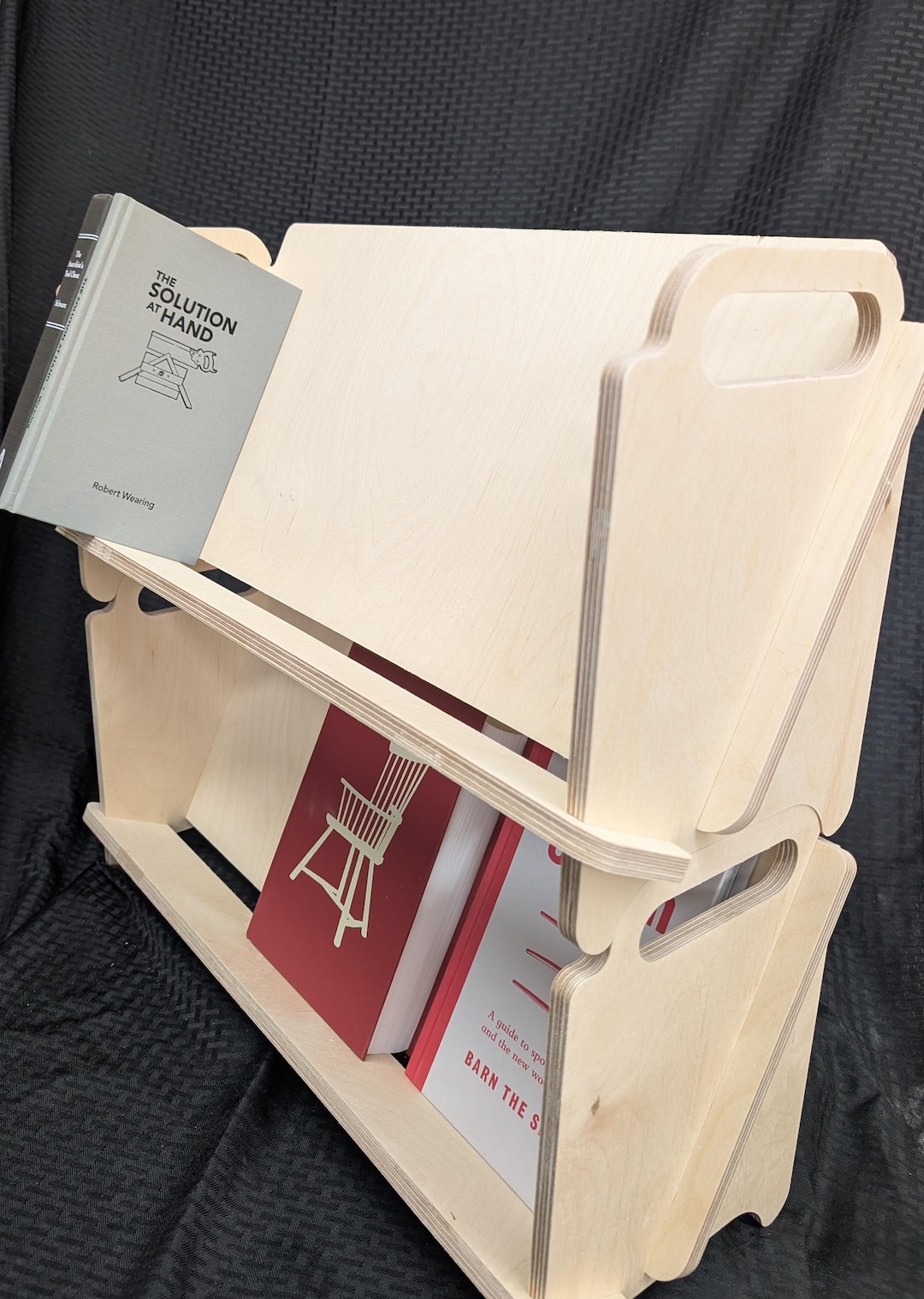 Stackable Book Display Shelf Flat Pack Craft Vendor Booth Stand or Home ...