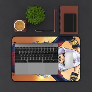 Black Cat Waifu Desk Mat or TCG Playmat - Etsy