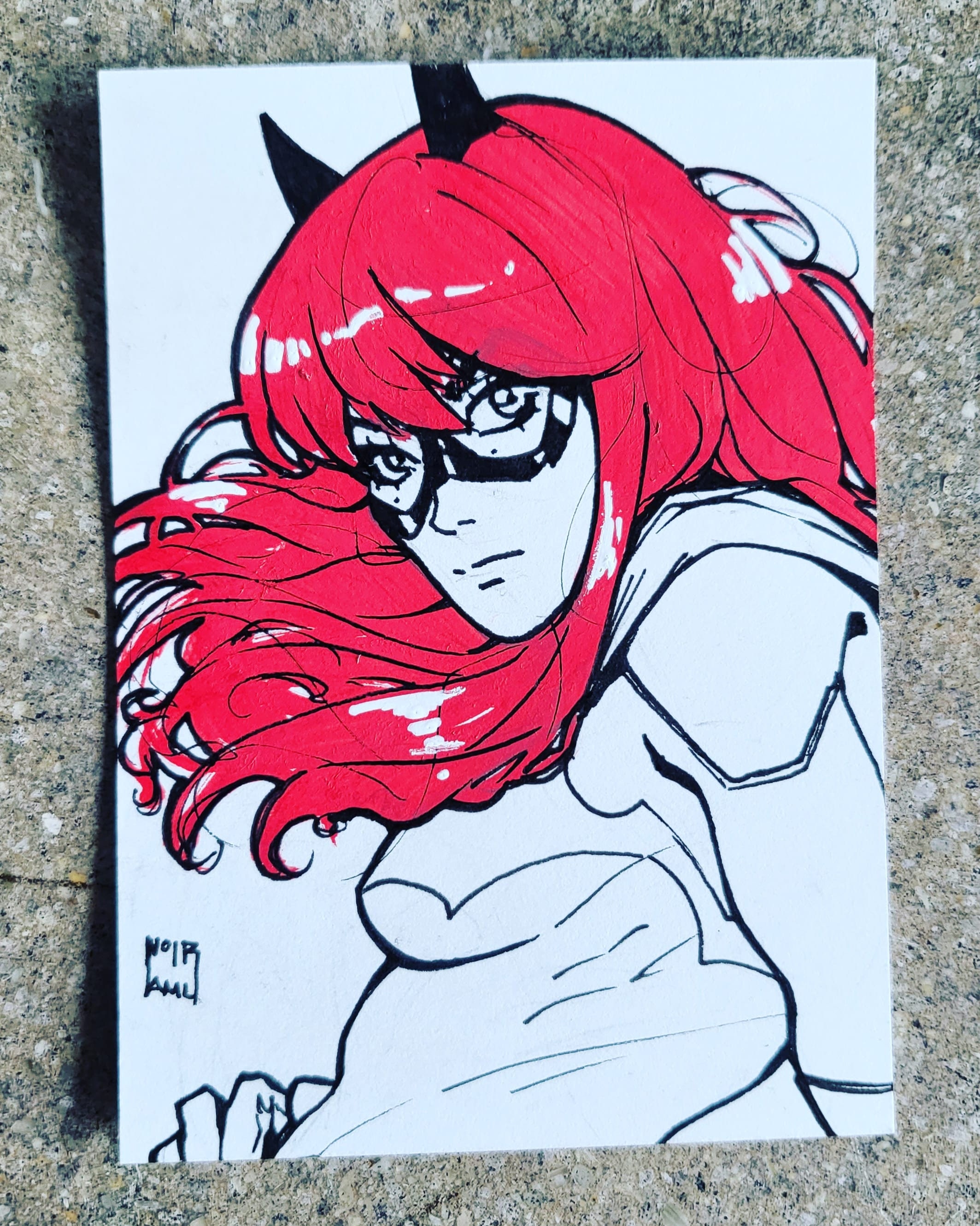 Original Art Commission Artist Sketch Card - Etsy