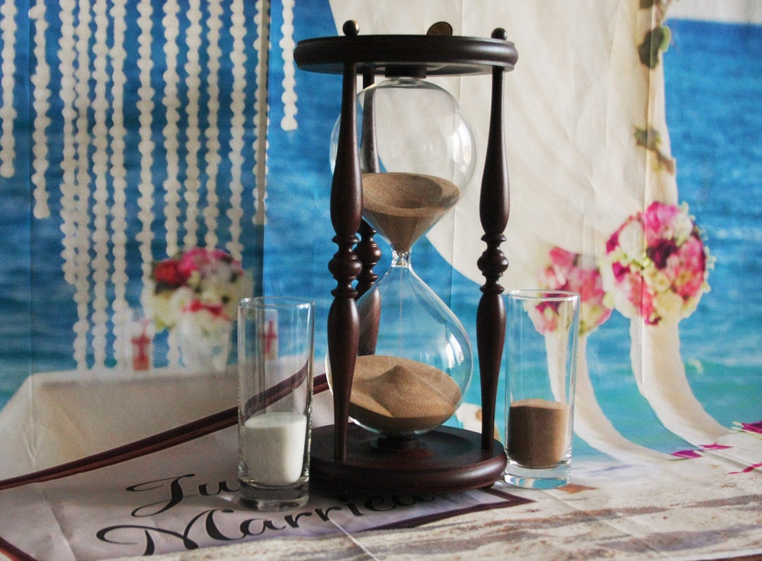 One Hour Hourglass, Just Married Ceremony ,wedding Gift,unity.no Extra ...