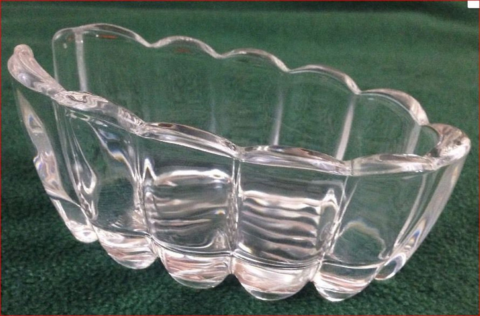 2 Princess House Crystal Buffet Silverware Caddies Holder Spoon Fork ...