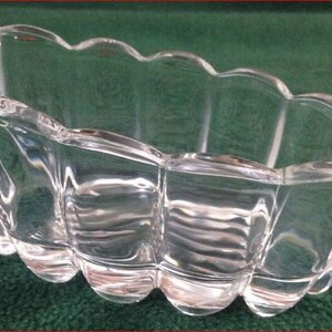 2 Princess House Crystal Buffet Silverware Caddies Holder Spoon Fork ...