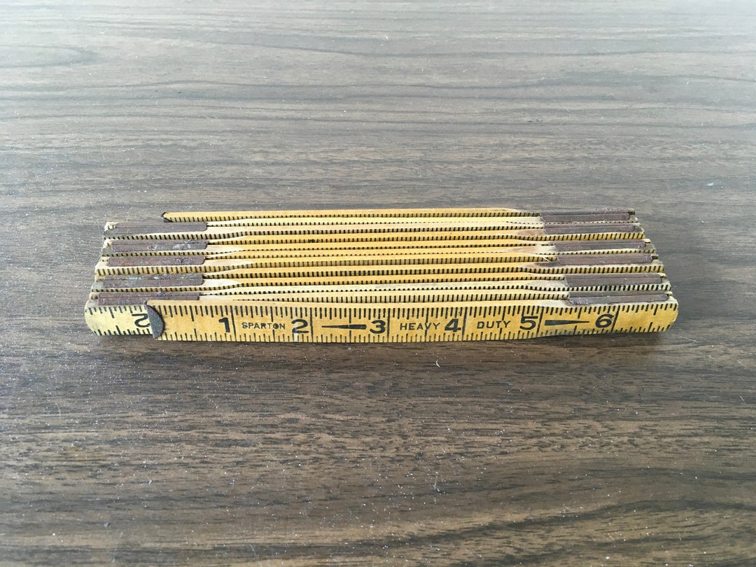 Vintage Sparton Heavy Duty 72" Wooden Folding Extension Ruler | Made in ...