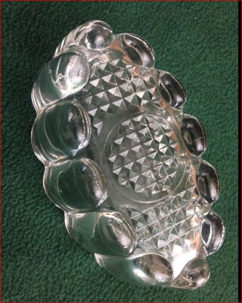 2 Princess House Crystal Buffet Silverware Caddies Holder Spoon Fork ...