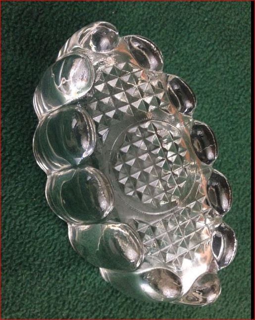 2 Princess House Crystal Buffet Silverware Caddies Holder Spoon Fork ...