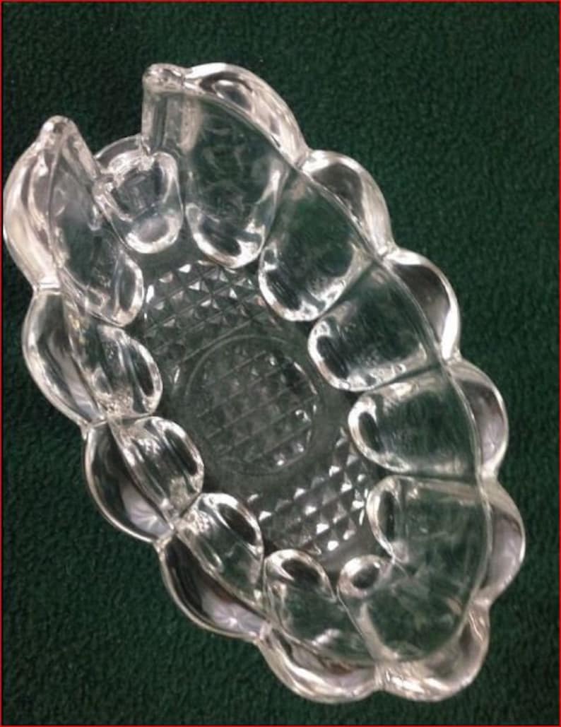 2 Princess House Crystal Buffet Silverware Caddies Holder Spoon Fork ...