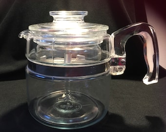 Pyrex, 7754, Flameware, Coffee Percolator, 4 Cup - Etsy