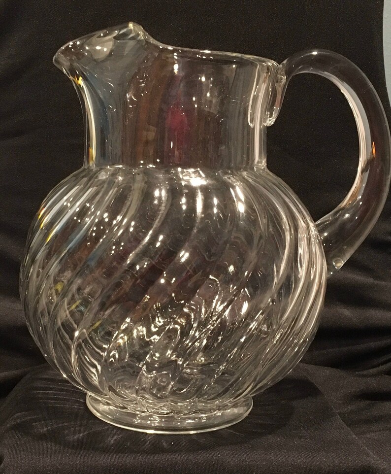 Vintage Fostoria Colony 2412 Ball Pitcher With Ice Lip Swirl | Etsy Canada