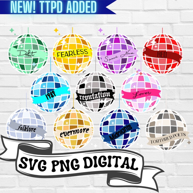Disco Eras Digital Download | Png Svg | Swifty | Eras Tour | Mirror ...