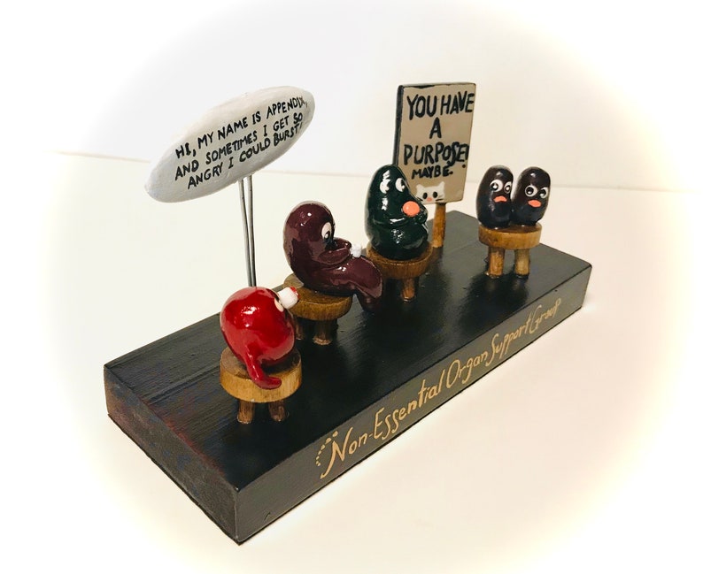 Non-essential Organ Support Group Pun Sculpture Art - Etsy