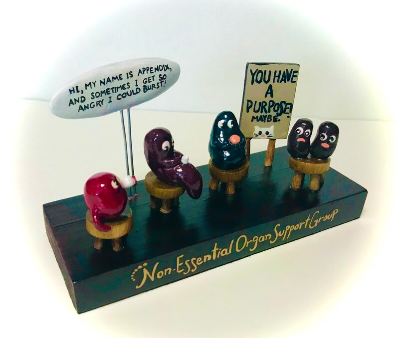 Non-essential Organ Support Group Pun Sculpture Art - Etsy
