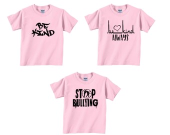 Pink bullying shirt | Etsy
