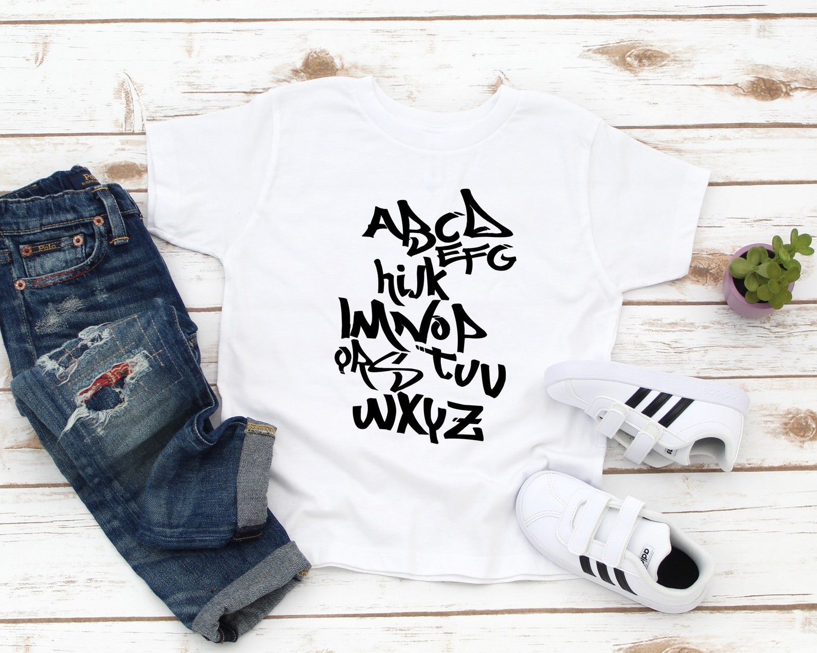 Graffiti ABC Alphabet Shirt Learning Graphic Tee Baby - Etsy