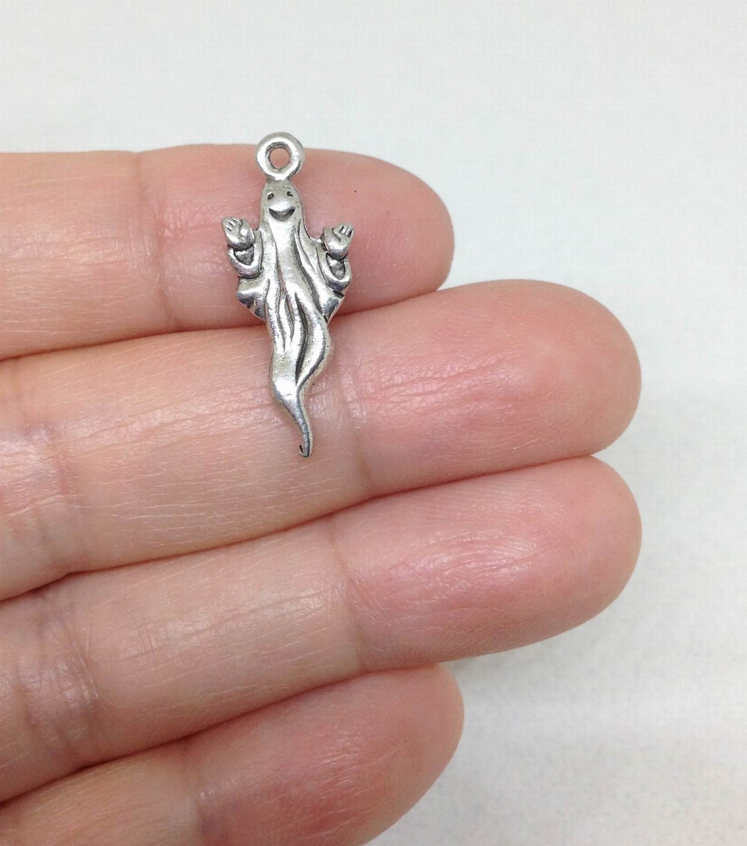 10/20 Cute Ghost Charms Kid's Charm Silver Charms - Etsy