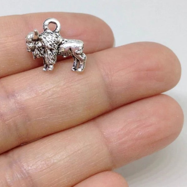Bison Charm - Etsy