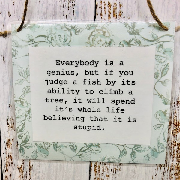 Judge a Fish Climb a Tree - Etsy