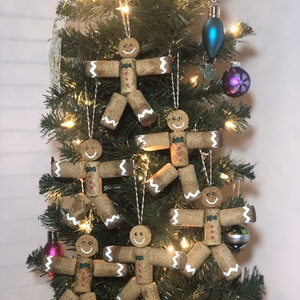 Wine Cork Gingerbread Man Ornament - Etsy Canada