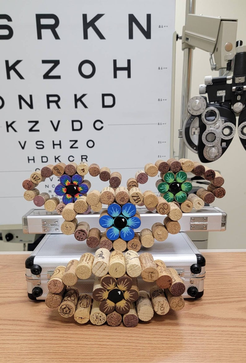 Wine Cork Eye Desktop Art Ophthalmic Tech Gift Wine Lover - Etsy