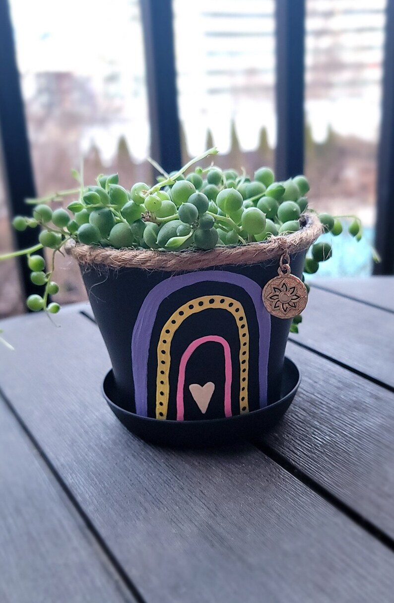 Cute Plant Pot Rainbow Planter Modern Rainbow Flower Pot - Etsy