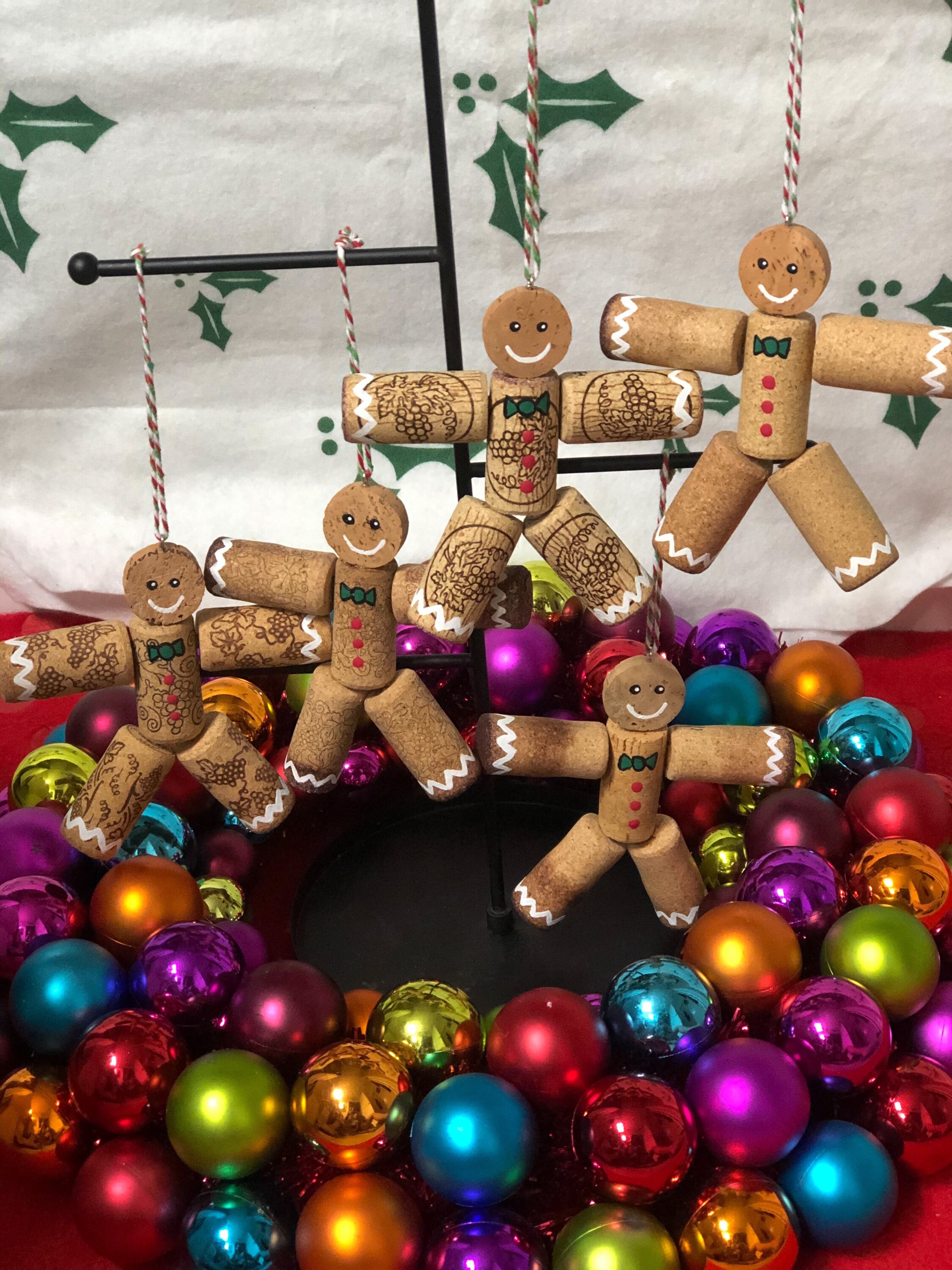 Wine Cork Gingerbread Man Ornament - Etsy UK