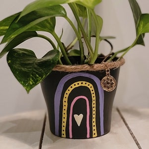 Cute Plant Pot, Rainbow Planter, Modern Rainbow Flower Pot, Planter ...