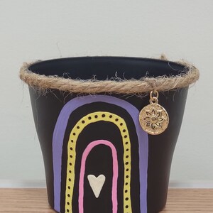 Cute Plant Pot, Rainbow Planter, Modern Rainbow Flower Pot, Planter ...