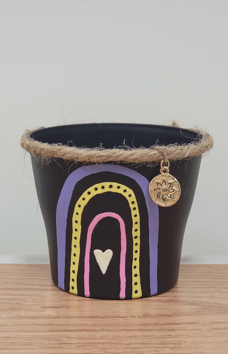 Cute Plant Pot Rainbow Planter Modern Rainbow Flower Pot - Etsy