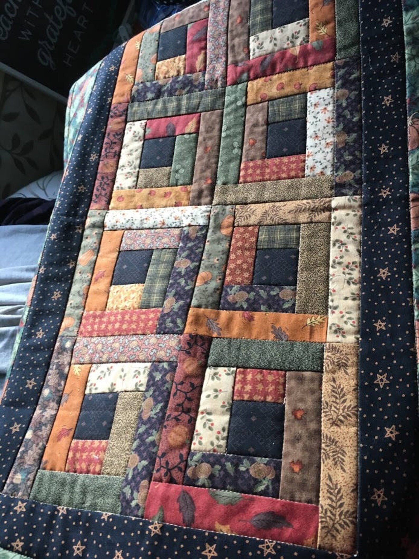Beautiful Handmade Fall Themed Quilt Runner - Etsy