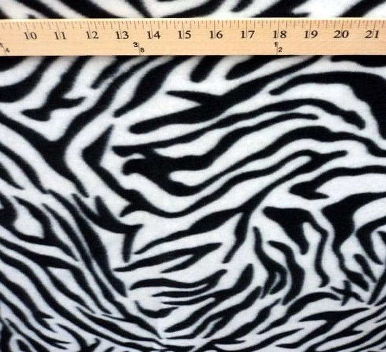 Cotton Fabric Destash - Black & White Zebra Print - Fat Quarter FQ - Etsy