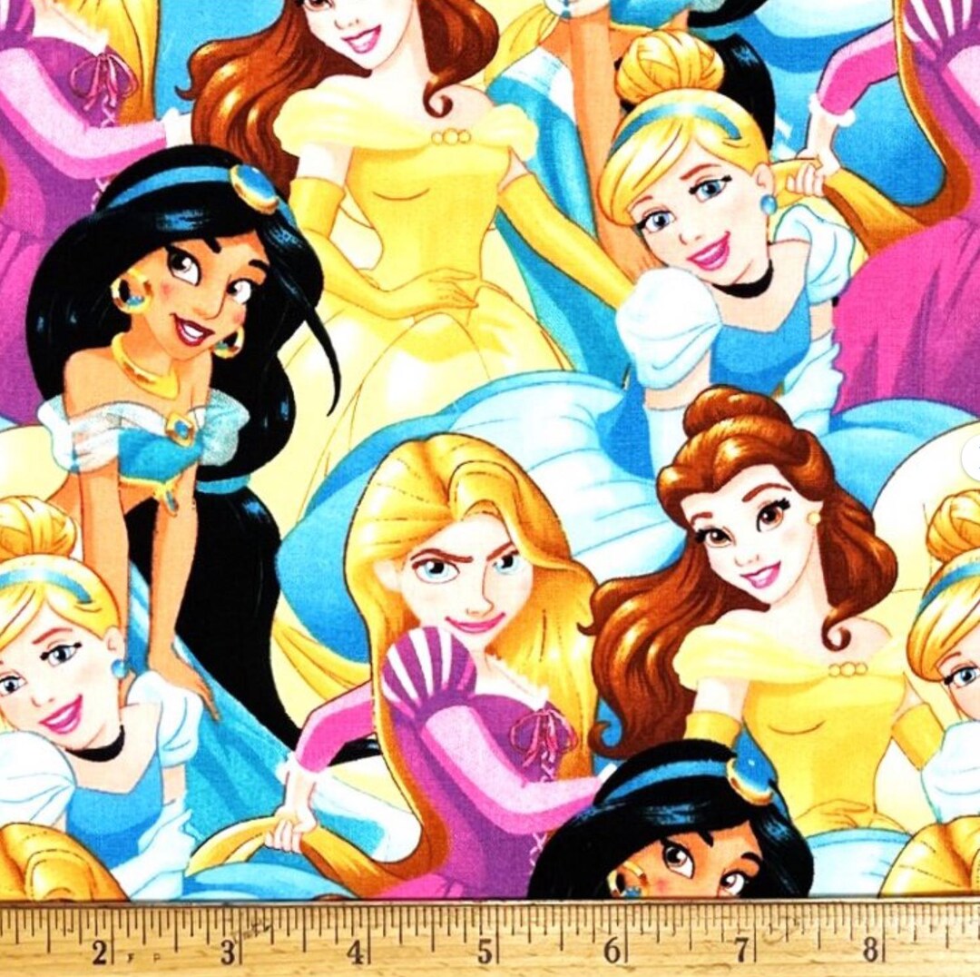 Disney 100% Cotton Fabric Fat Quarter Princess - Etsy