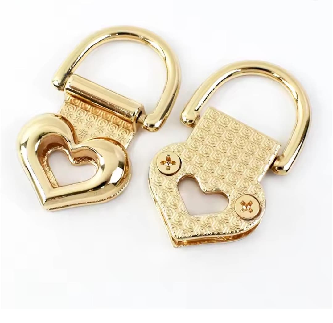 Heart Shaped Strap Anchors Connectors 20mm - Set of 4 - Choose Finish ...