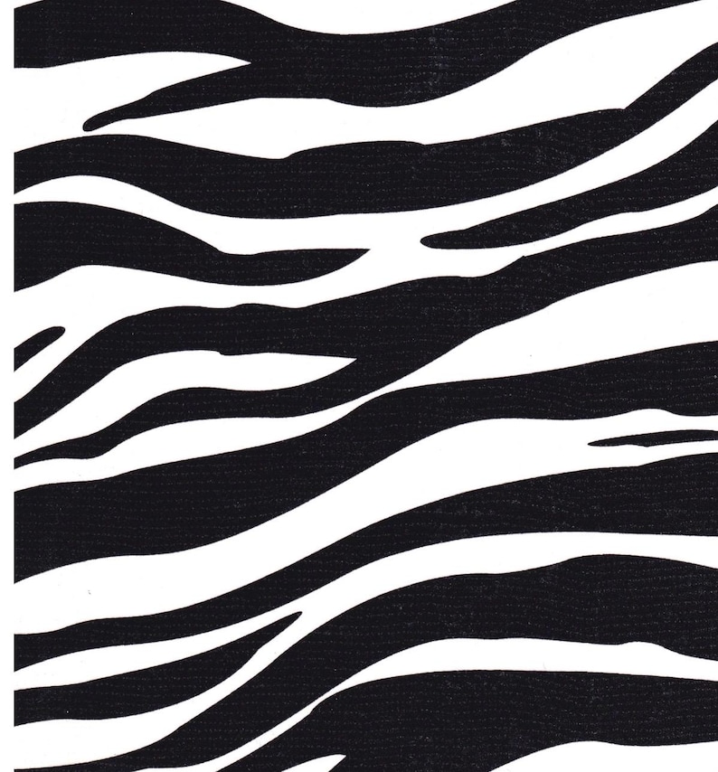 Cotton Fabric Destash - Black & White Zebra Print - Fat Quarter FQ - Etsy
