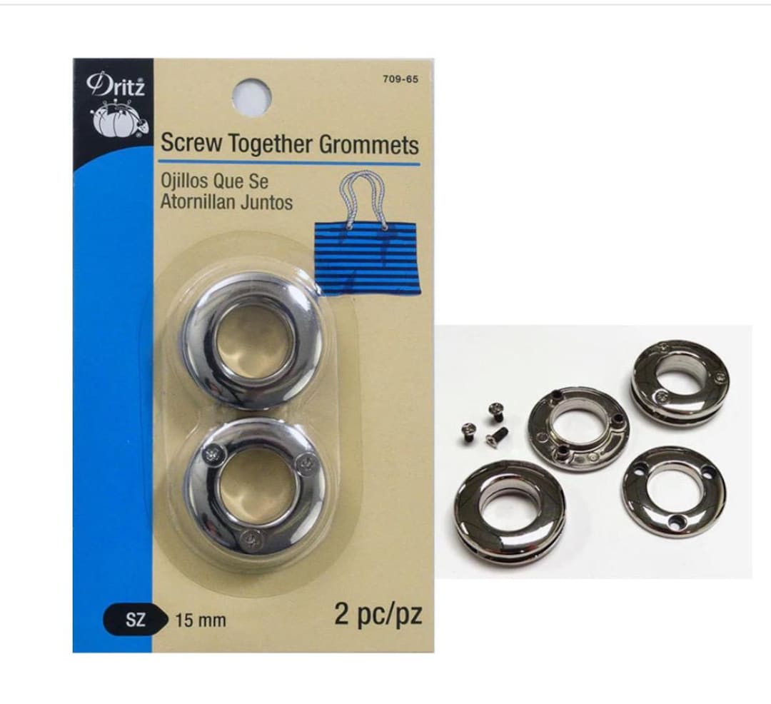 Dritz Screw Together Grommets 15 Mm Set of 2 Nickel - Etsy