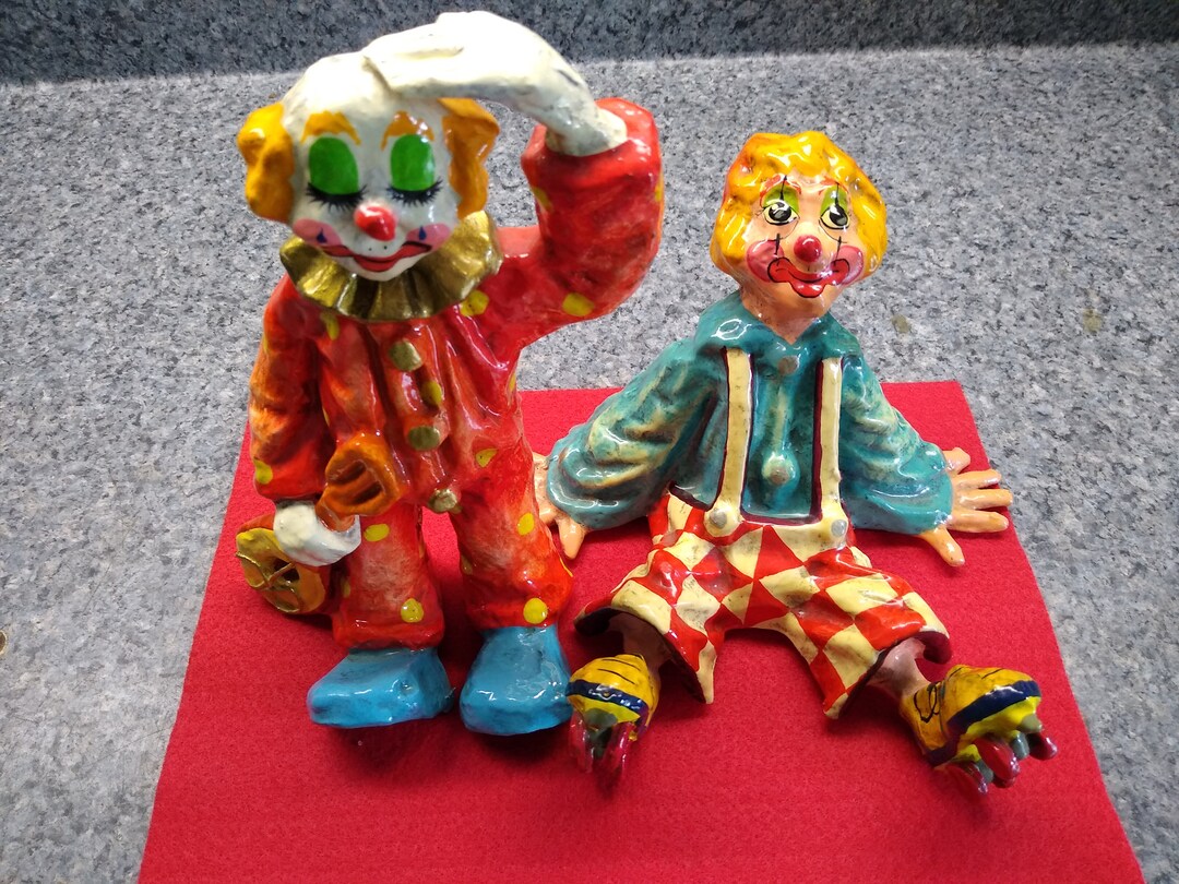 2 Latin Folk Art Clowns - Etsy