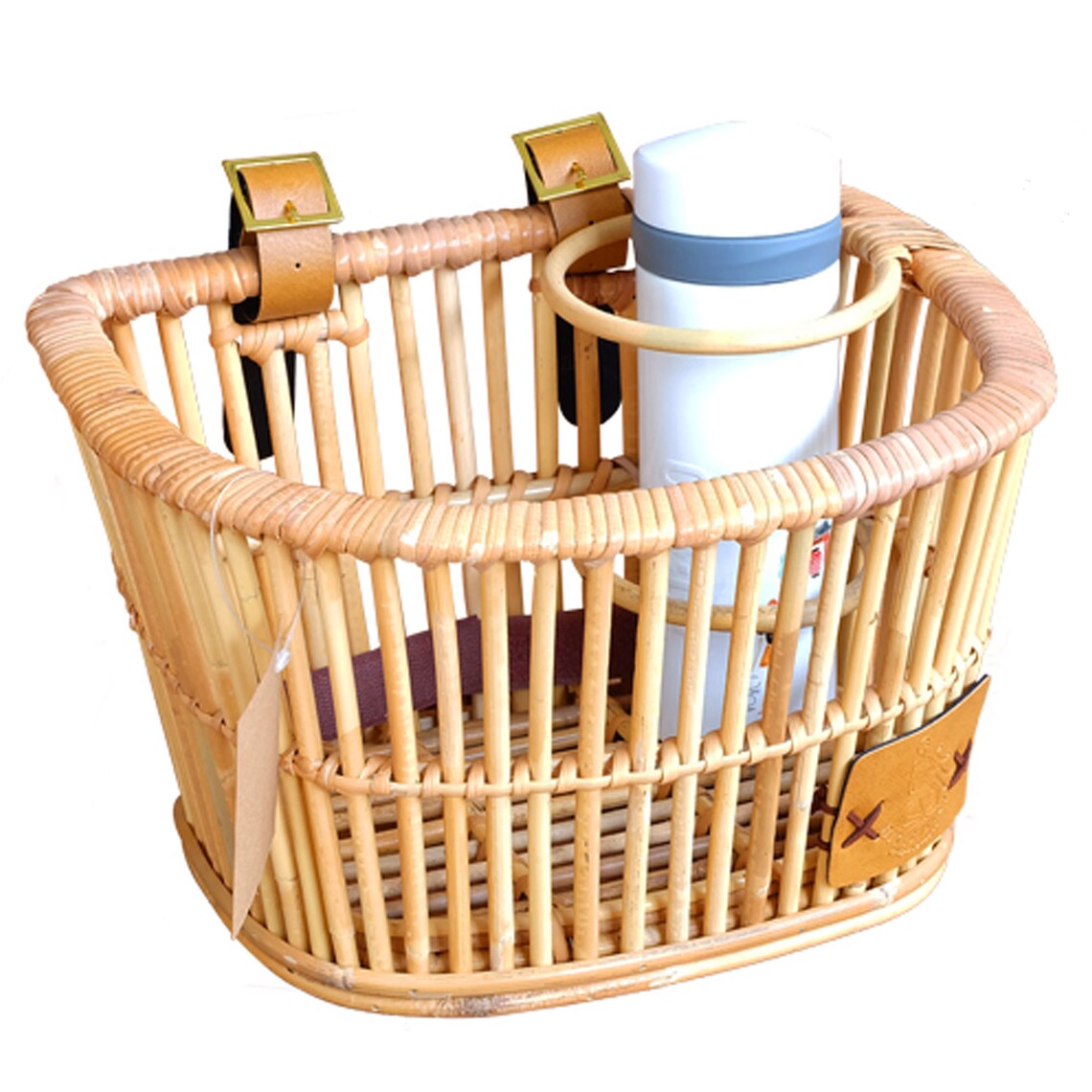 Bb.bikebasket Front Wicker Bike Bicycle Basket With Drink - Etsy Australia