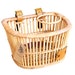 Bb.bikebasket Touring Wicker Bicycle Bike Basket With Straps on Rear ...