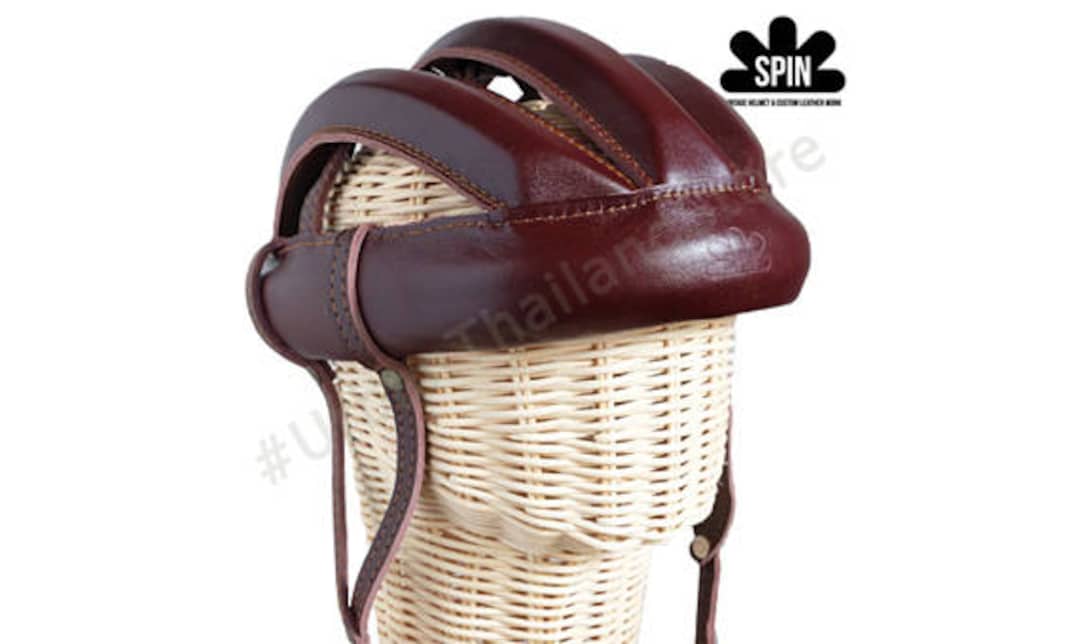Vintage Hat Bicycle Helmet Folding Hat for Cycling Eroica Italy Bicycle Retro 1980 Genuine Leather Brown Color SPIN Etsy