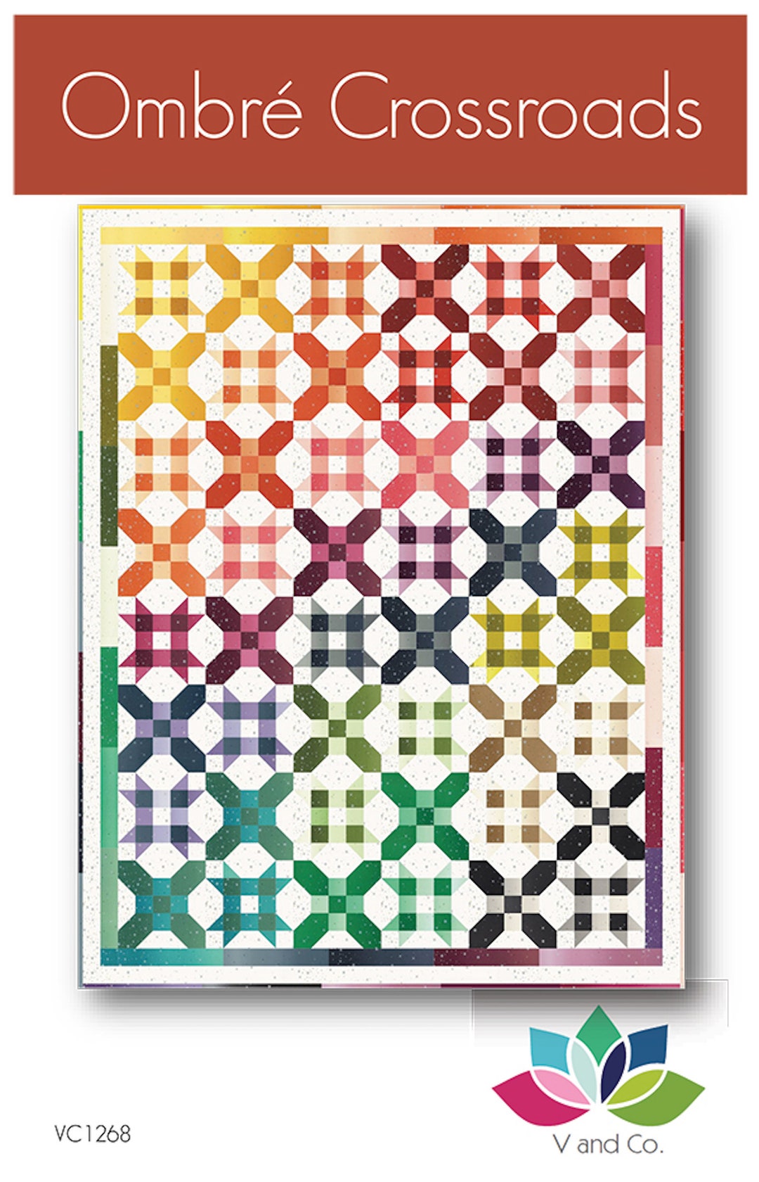 Ombre Crossroads Quilt Pattern by V and Co / Fat Quarter - Etsy