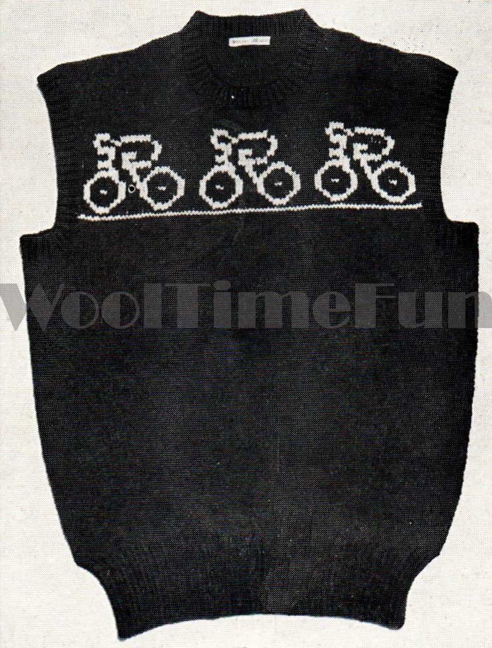 Knitting Pattern Vintage Mens Bicycle/cycling Motif - Etsy