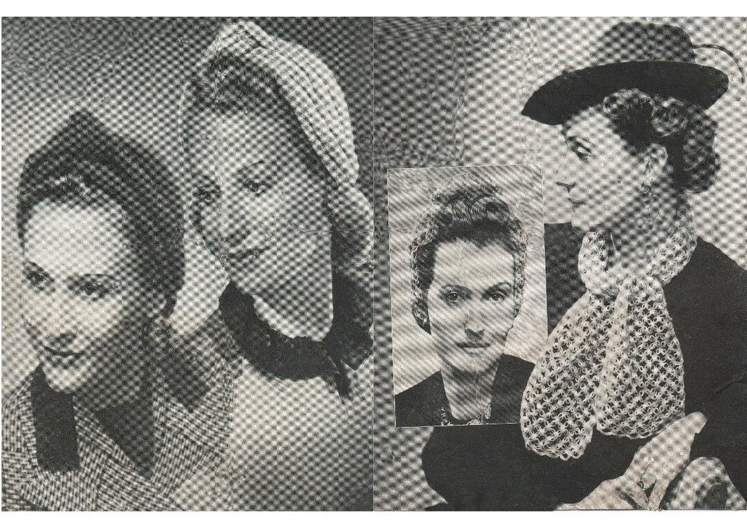 Vintage 1940s, WW2 Knitting & Crochet Pattern to Make Ladies Turbans ...