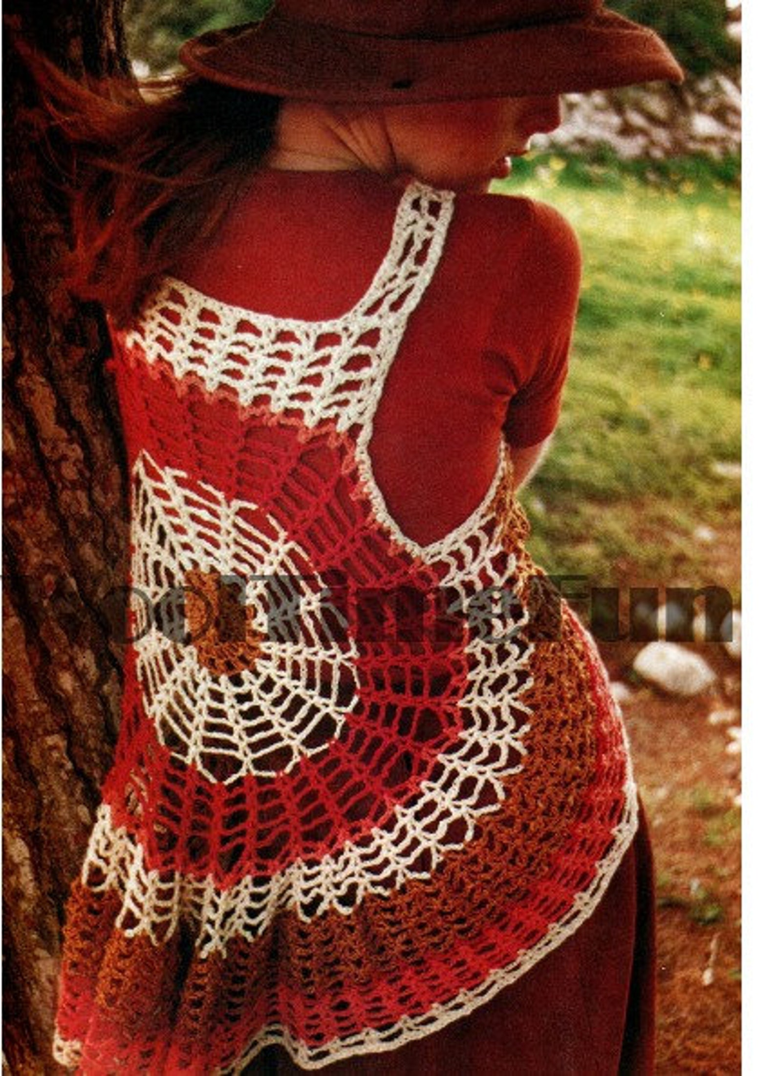 Crochet Pattern to Make 70s Boho Hippy Circular Waistcoat - Etsy